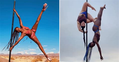 Watch Adeola Heymans Viral Pole Dancing Videos Popsugar Fitness