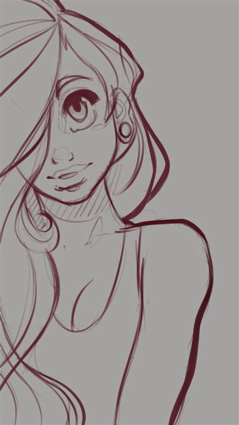 Anime Punk Girl Drawing