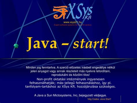 Ppt Java Start Powerpoint Presentation Free Download Id4528368