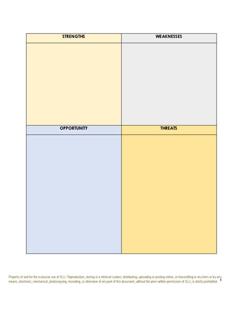 Rubrics For Swot Analysis Pdf Swot Analysis Rubric Academic