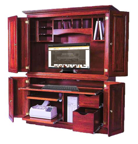 Amish Hardwood Armoire Desks By Dutchcrafters Amish Furniture