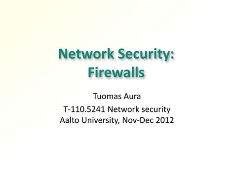 PPT Network Security Firewalls PowerPoint Presentation Free Download ID 6168447