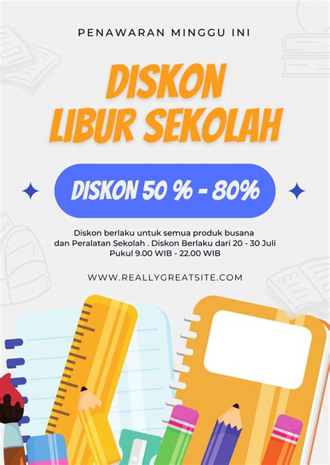 Halaman 5 Gratis Desain Contoh Diskon Canva