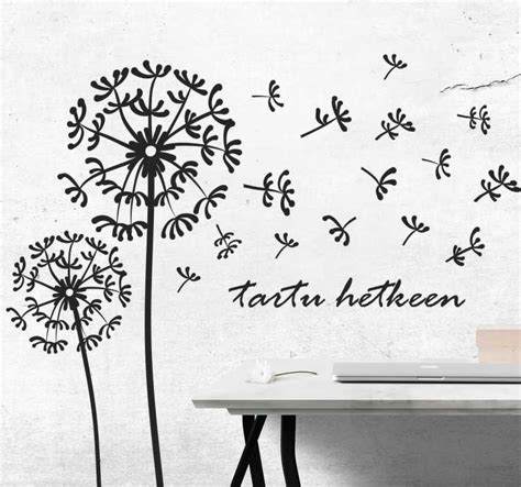 Dandelion Flower Plant Wall Decal Tenstickers
