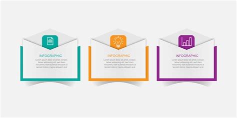 Conjunto De Tres Vectores De Plantilla De Infografía Vector Premium
