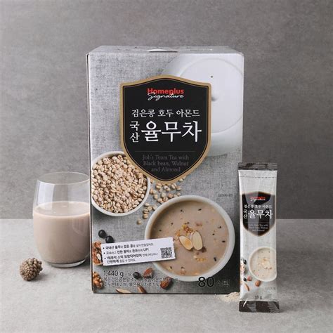 홈플러스시그니처 검은콩호두아몬드국산율무차 80t1440g 홈플러스
