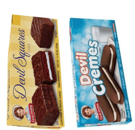 Little Debbie Devil Cream Devil And Squares Cakes Individual Wrapped