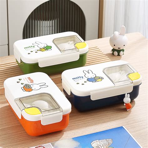 미피 Miffy 미피 스텐 도시락통 귀여운 캐릭터 학생 직장인 샐러드 샌드위치 소풍 도시락 위시버킷