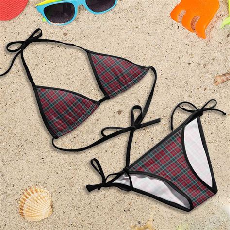 British Columbia Province Canada Tartan Bikini Swimsuit