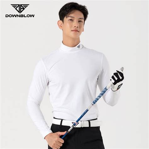 다운블로우 남자 골프웨어 기모 이너 티셔츠 남성상의 이랜드몰
