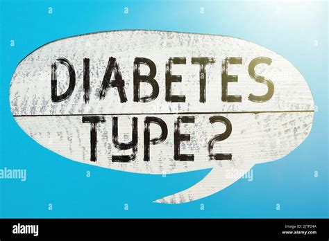 Hand Writing Sign Diabetes Type Conceptual Photo Condition Which