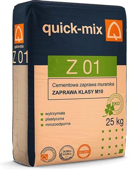 Zaprawa Quick Mix Z01 Zaprawa Murarska 25Kg Opinie I Ceny Na Ceneo Pl