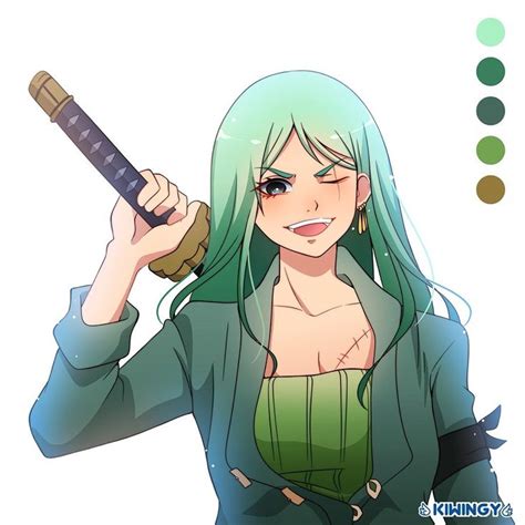 Genderbend Zoro Desu 💚 ~•——————————————•~• 🌙devic Manga Anime One