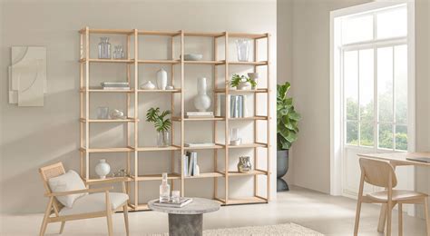 AIKO 2x5 Wooden Bookshelf | 122x178x36 cm (LxHxD) | oak