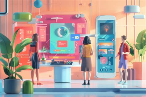 People Use Smart Assistants Technology Giving Voice Commands To Perform