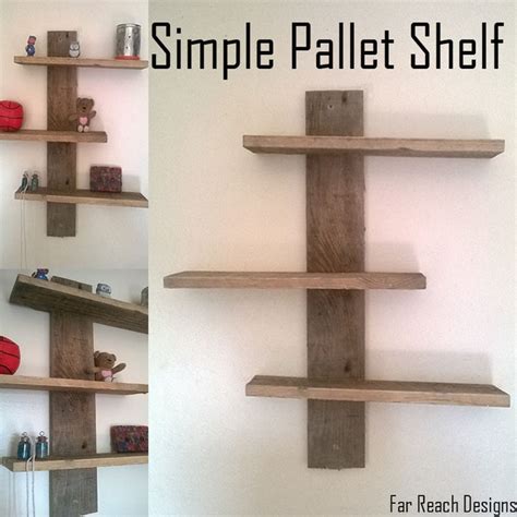Simple Modern Pallet Shelf