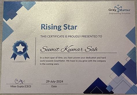 Sumit Kumar Sah On Linkedin Im Pleased To Be Recognized As A Rising