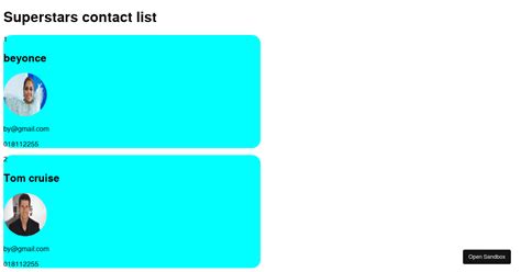 Challenge Props React Codesandbox