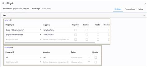 Excel Fill Template Administration