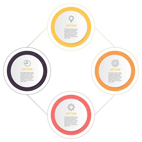 Premium Vector Infographics Diagram With 4 Steps Options Or Processes Vector Business Template