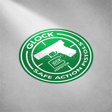 Glock Glock สติกเกอร์ปิดรอยขีดข่วนบนตัวรถโลโก้ทหารแบบยุทธวิธีกระสุนน้ำสติกเกอร์สะท้อนแสงกันน้ำมี