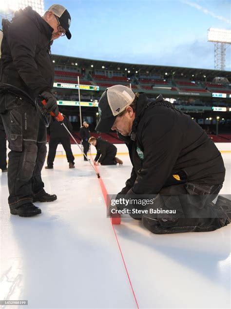 The 2023 Discover Nhl Winter Classic Build Out Continues At Fenway