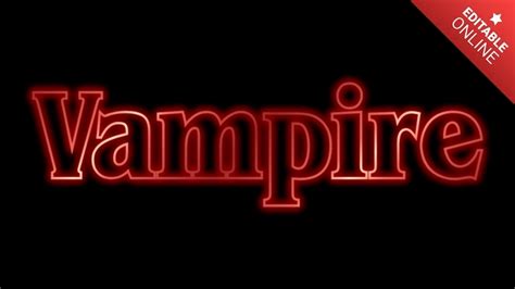 Vampire Text Style Effects Generator