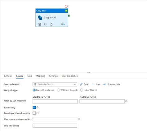 Azure Data Factory Copy Data Activity Sink Max Rows Per File Property Stack Overflow