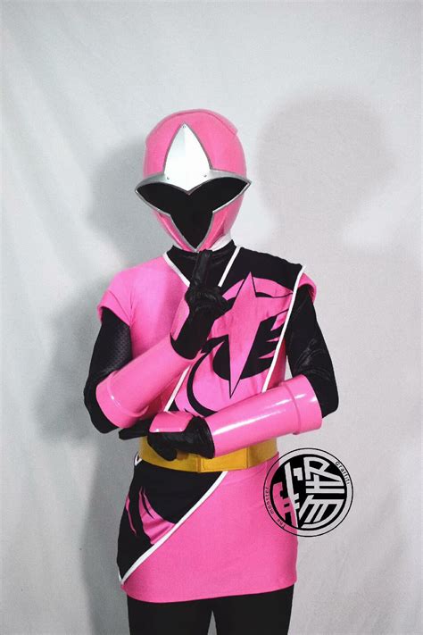 Ninja Steel Pink Ranger Sarah Thompson Cosplay Full Set Costume Custom