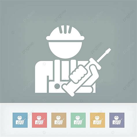 Worker Icon Concepts Laborers Industry Vector Concepts Laborers