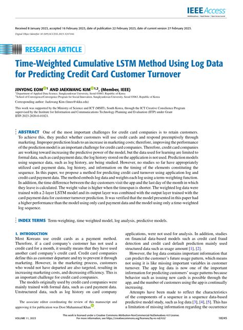 pdf time weighted cumulative lstm method using log data for