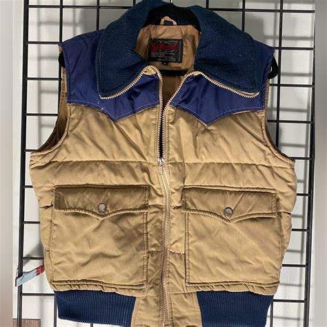 st moritz 1970s down rounder vest mens medium gem