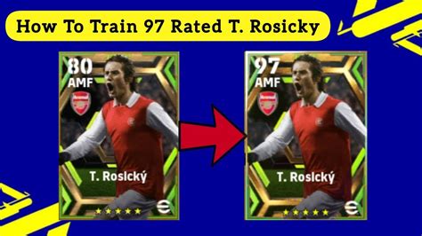How To Train T Rosicky Epic Worldwide Clubs Max Level Rating In EFootball Mobile YouTube
