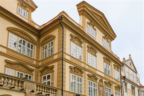 Facade Of The House Of Classical European Architecture Of The Old Cozy Tourist City Background