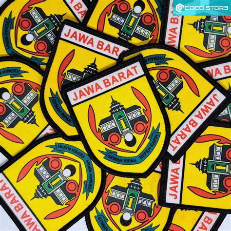 Jual Badge Pramuka Kwarda Jawa Barat Bahan Sublim Ukuran 7 X 8 5 Cm
