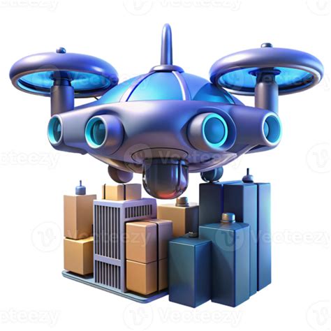 Magnificent Classic A Futuristic Drone Delivering A Package Sleek