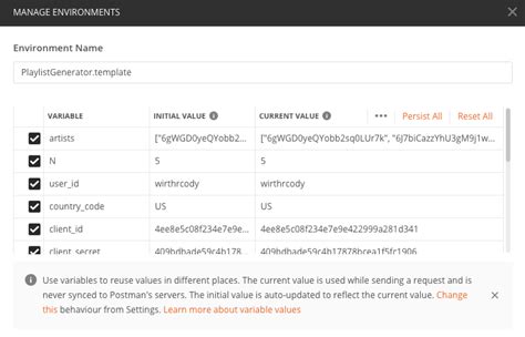 Having Trouble Updating Environment With Put Request In Postman Stack