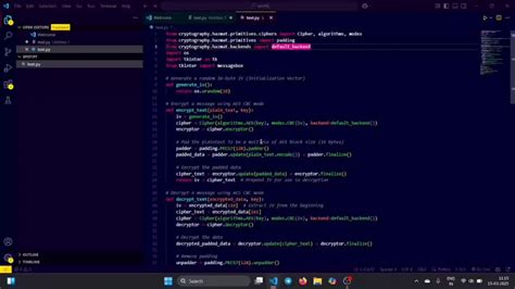 Cybersecurity Encryption Aes Python Datasecurity Sachin Ghosh