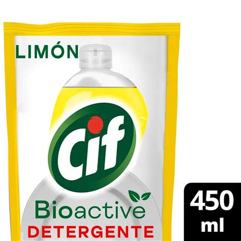 Cif Detergente Bioactive Limón Doy Pack X 450 Ml