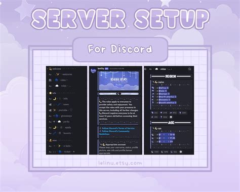 Complete Discord Server Setup Commission Cute And Aesthetic Organized Etsy