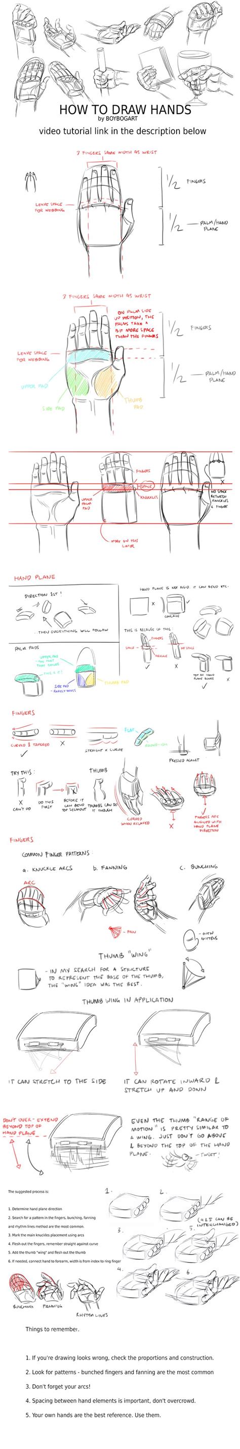 How To Draw Hands Video Tutorial By Boybogart On Deviantart How To