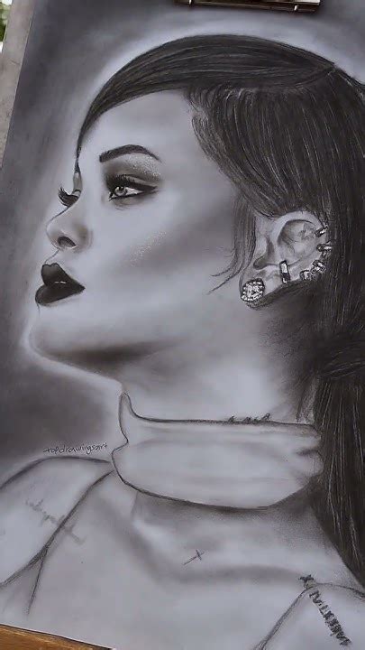 Rihanna Portrait Design Youtube
