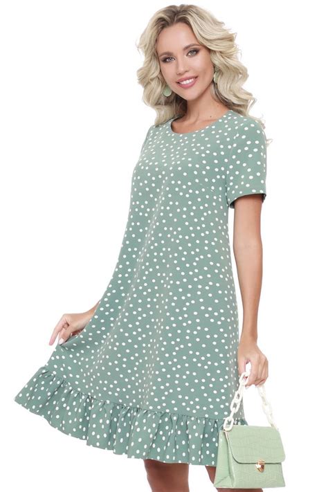 Симпатичное платье в горошек Floral Dresses With Sleeves Sewing