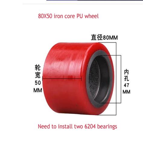 Forklift Wheel Accessories Nylon Wheel Manual Hydraulic Truck Ground