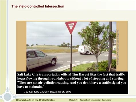 Ppt Module 4 The Roundabout And Intersection Operations Powerpoint Presentation Id5639497