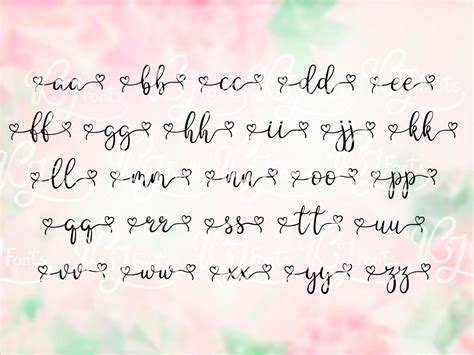 lovely font handwritten font ttf heart font script font font