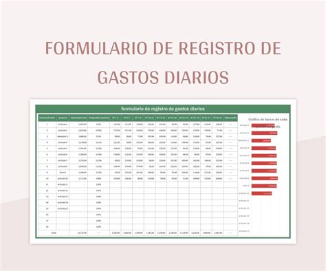 Plantilla De Formato Excel Calendario De Registro De Gastos Diarios Y