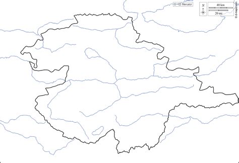 納倫州 D 免费地图 免费的空白地图 免费的轮廓地图 免费基地地图 海岸 限制 水文学 白