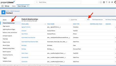 create fields and edit page layouts lightning propertybase salesforce edition