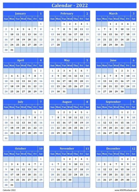 Printable Calendar 2022 With Indian Holidays Msofficegeek